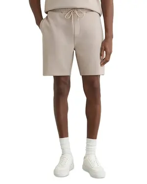 REISS Reid Drawstring Shorts - Stone