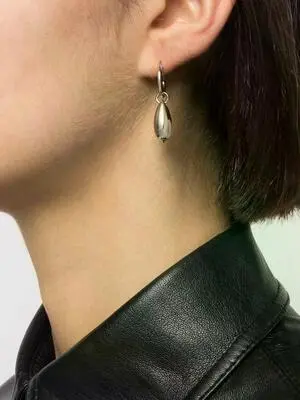 LEMAIRE Metallic-charm Hoop Earrings