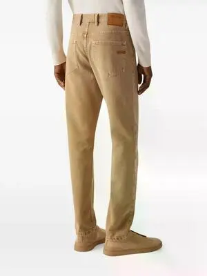 Zegna Cotton Trousers - Neutrals