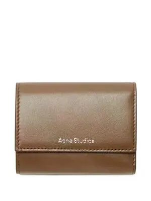 Acne Studios Trifold Wallet Leather Wallet - Brown