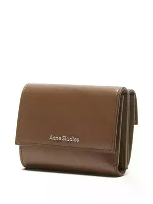 Acne Studios Trifold Wallet Leather Wallet - Brown