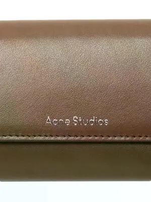Acne Studios Trifold Wallet Leather Wallet - Brown