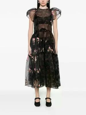 Simone Rocha Patchwork Floral Print Dress