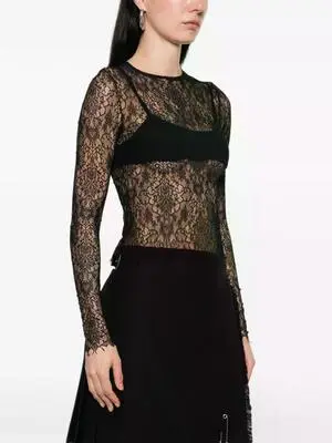 PAULINE DUJANCOURT Lace Long-sleeve Top