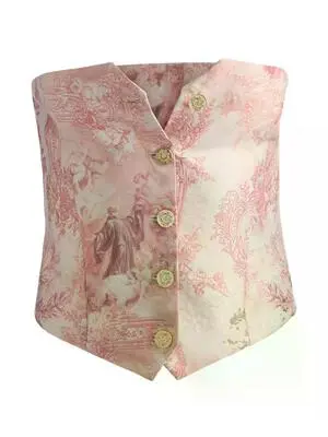 Alice + Olivia Kelcey Strapless Waistcoat