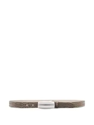 L'Agence Marlowe Leather Belt Brown