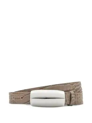 L'Agence Marlowe Leather Belt - Brown