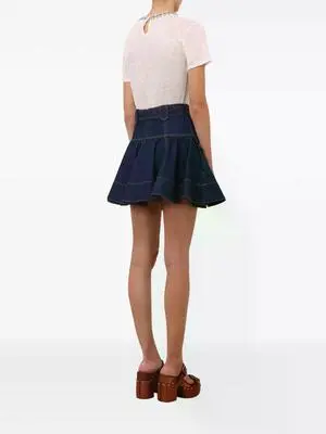 Zimmermann Denim Mini Skirt