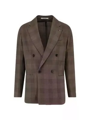 Tagliatore Double-breasted Check Blazer