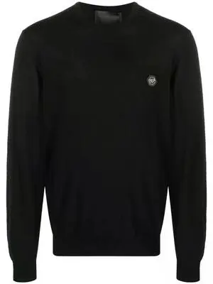Philipp Plein Logo Plaque Jumper - Black