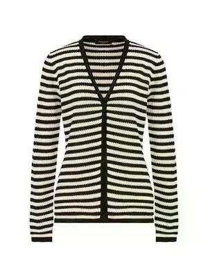 Fabiana Filippi Striped V-neck Cardigan - Neutrals