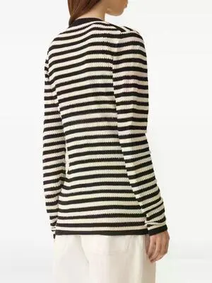 Fabiana Filippi Striped V-neck Cardigan