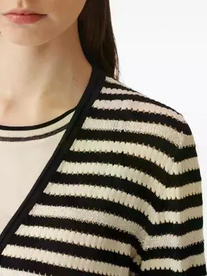 Fabiana Filippi Striped V-neck Cardigan