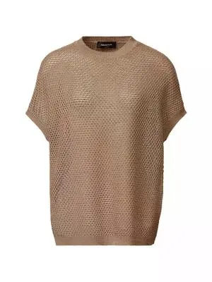 Fabiana Filippi Crew Neck Ribbed Top