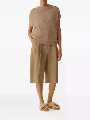 Fabiana Filippi Crew Neck Ribbed Top