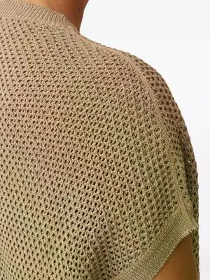 Fabiana Filippi Crew Neck Ribbed Top