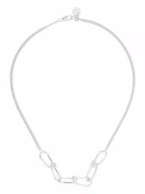Annelise Michelson Boyfriend Triple Xs Wire Chain Necklace - Silver