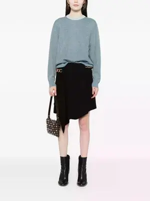 Cynthia Rowley Metallic Crew Neck Jumper - Blue