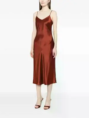 Cynthia Rowley Satin Dress - Brown