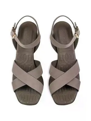 DOUCAL'S Cross-strap Sandals - Grey