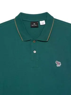 Paul Smith Zebra-patch Polo Shirt - Green