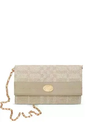 Burberry Cotswolds Wallet With Chain Strap - Neutrals