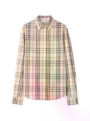 Burberry Check-pattern Long-sleeve Shirt