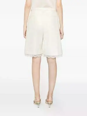 Vivetta Belted Lace Trim Shorts