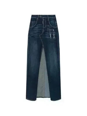 Dsquared2 Distressed Slit Maxi Skirt