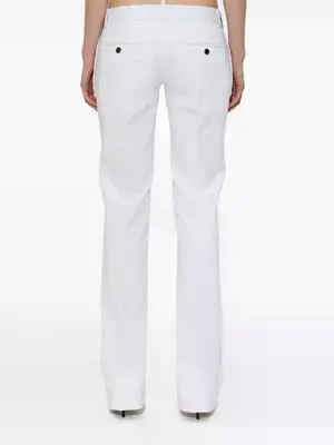Dsquared2 Tailored Trousers With Contrast Piping - White
