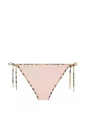 Burberry Check Trim Bikini Briefs - Pink