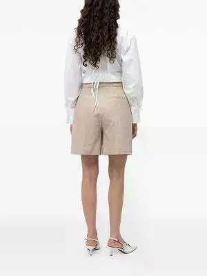 Hugo Pinstriped Pleated Shorts