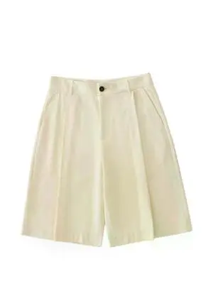 Studio Nicholson Pleated Herringbone Shorts