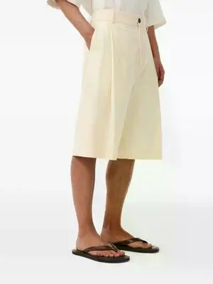 Studio Nicholson Pleated Herringbone Shorts
