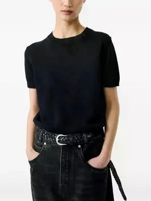 Studio Nicholson Seren Ribbed Top - Black