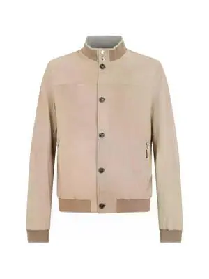 MOORER Ribbed Leather Jacket