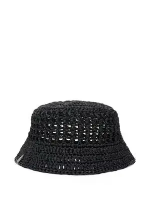 Fabiana Filippi Woven Bucket Hat - Black