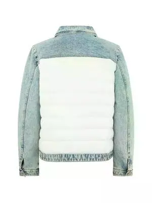 MOORER Padded Denim Jacket - Blue