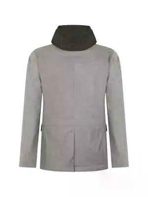 MOORER Hooded Button Jacket