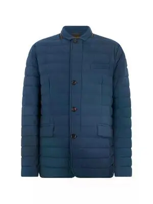 MOORER Quilted Padded Jacket - Blue