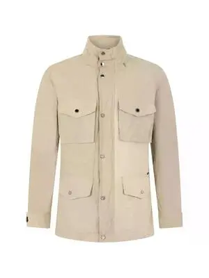 MOORER Button Front Pocket Jacket - Neutrals