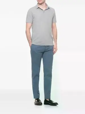 ZANONE Short-sleeve Polo Shirt - Grey