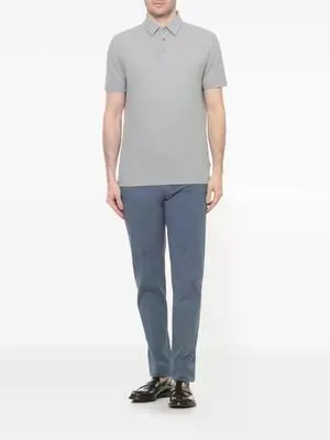 ZANONE Short-sleeve Polo Shirt - Grey