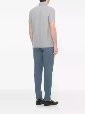 ZANONE Short-sleeve Polo Shirt - Grey