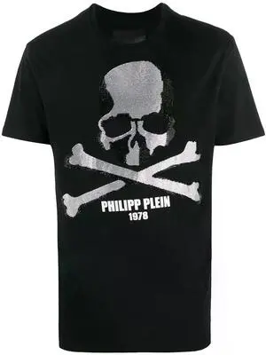 Philipp Plein Ss Skull Logo Print T-shirt
