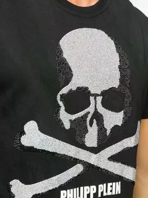 Philipp Plein Ss Skull Logo Print T-shirt