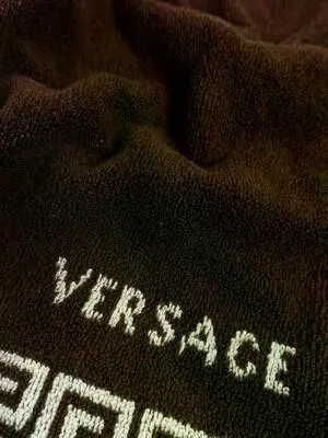 Versace Geometric-border Bath Towel