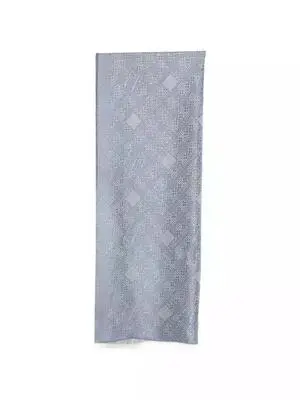 Emporio Armani Patterned Scarf - Blue
