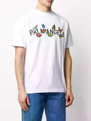 Palm Angels Butterfly Logo Print T-shirt