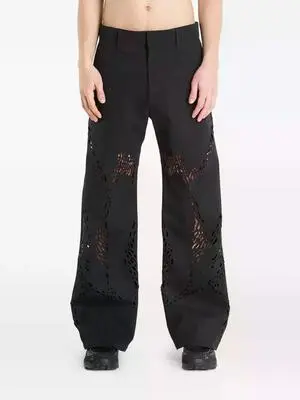 Heliot Emil Black Wash Pants For Men